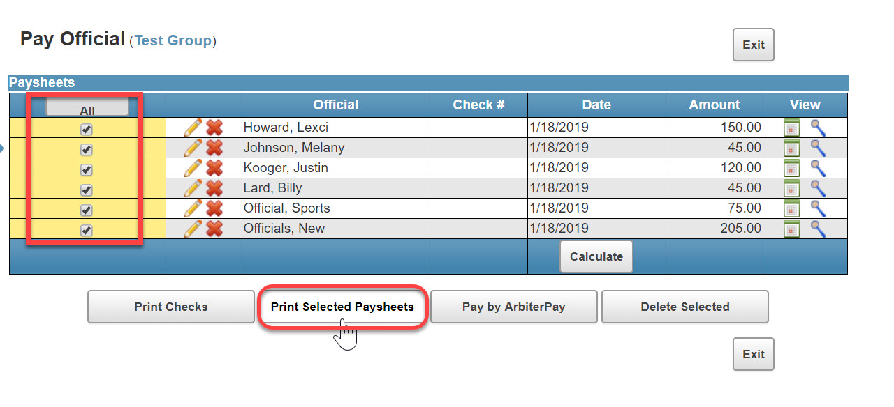Paysheets